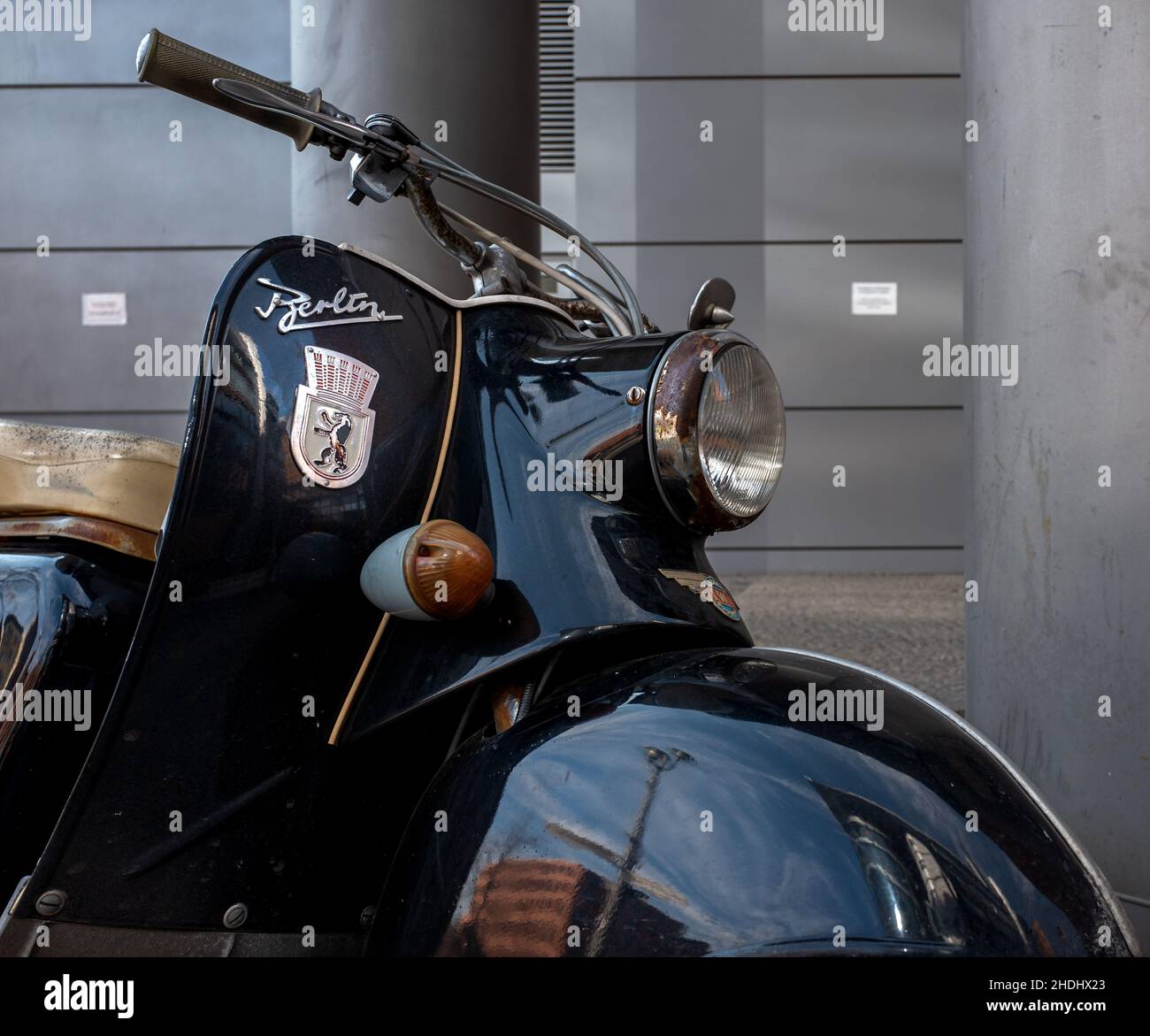 berlin, scooters, coat of arms, scooter Stock Photo - Alamy