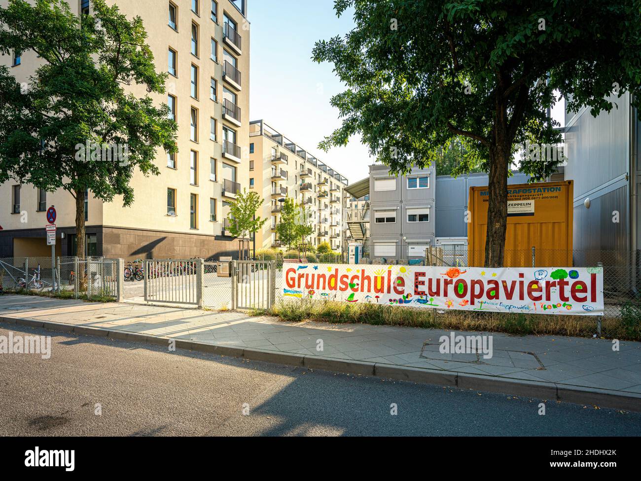 elementary school, european quarter, european quarters Stock Photo - Alamy