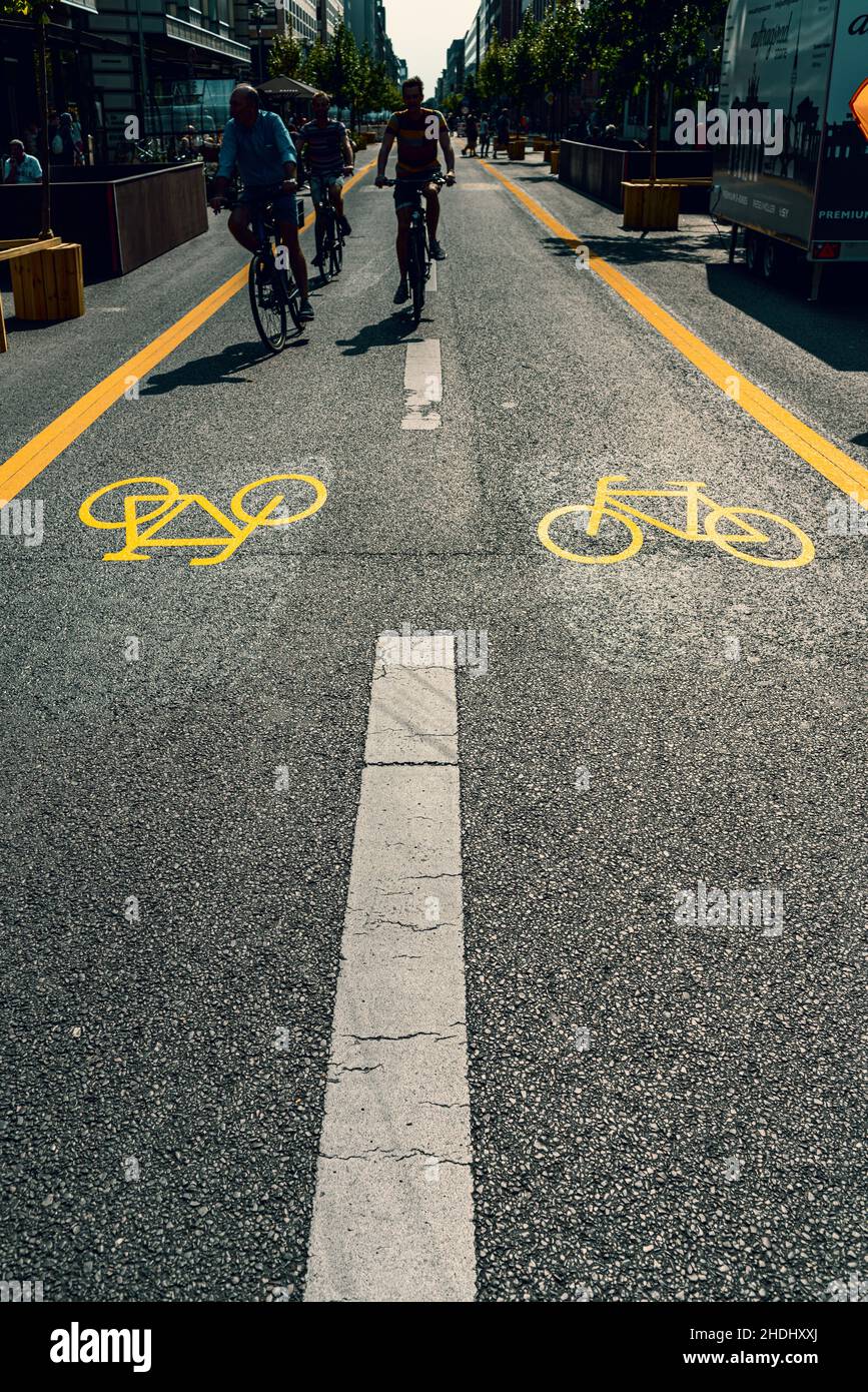 bike lane, road markings, bicycle lane, bike lanes, bike path, cycle ...
