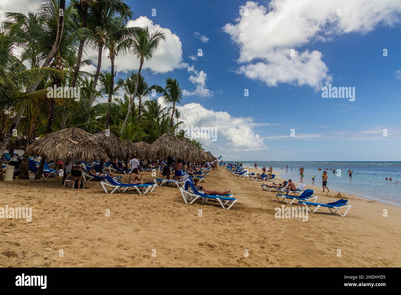 LAS TERRENAS, DOMINICAN REPUBLIC - DECEMBER 4, 2018: People at El ...