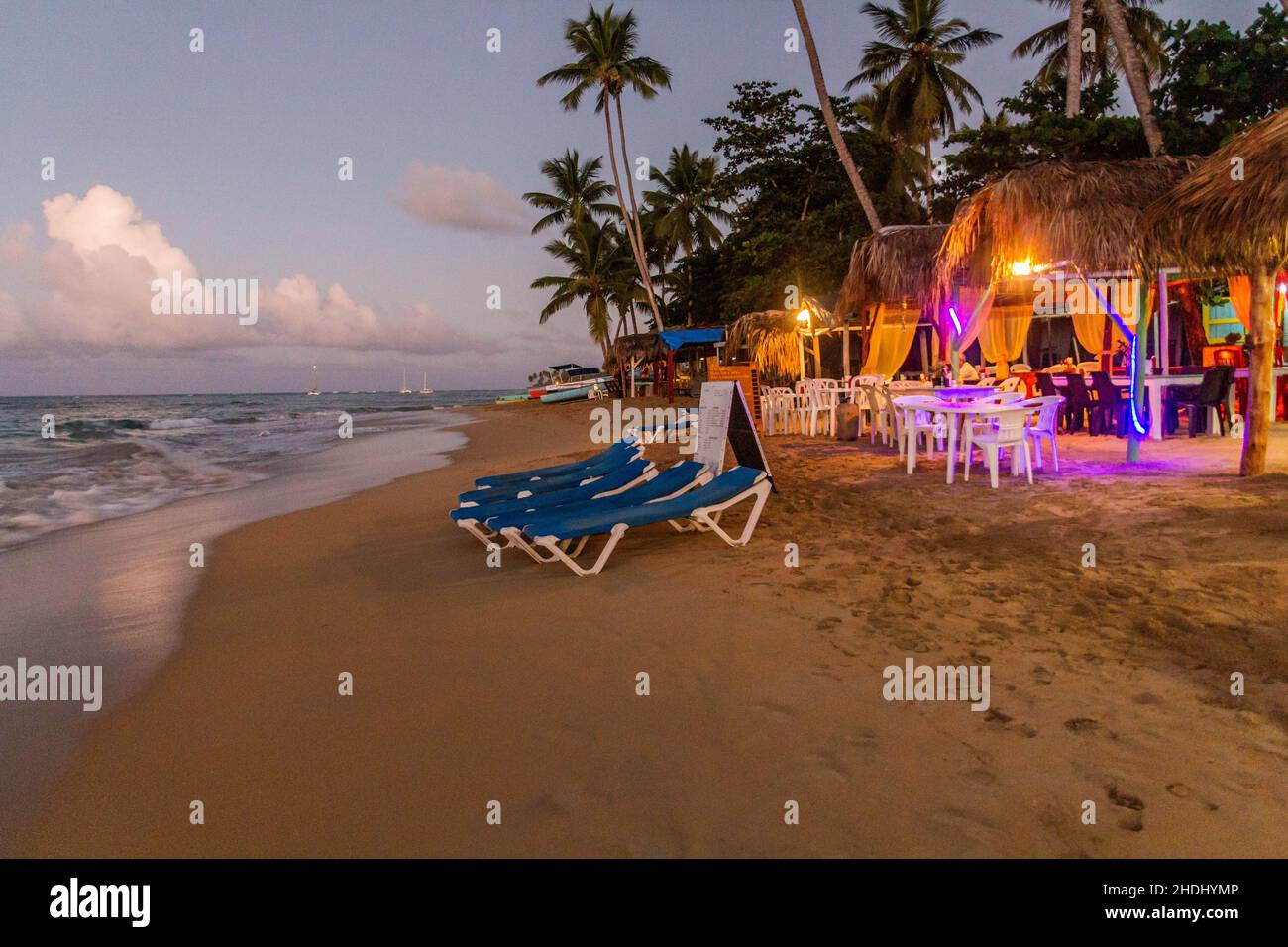 Beach bar in las terrenas hi-res stock photography and images - Alamy