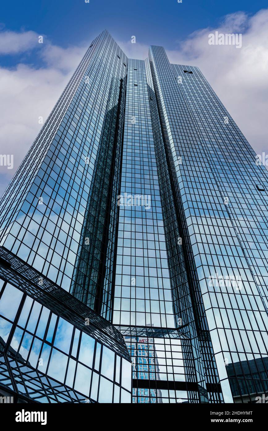 office building, skyscraper, deutsche bank, office buildings, service ...