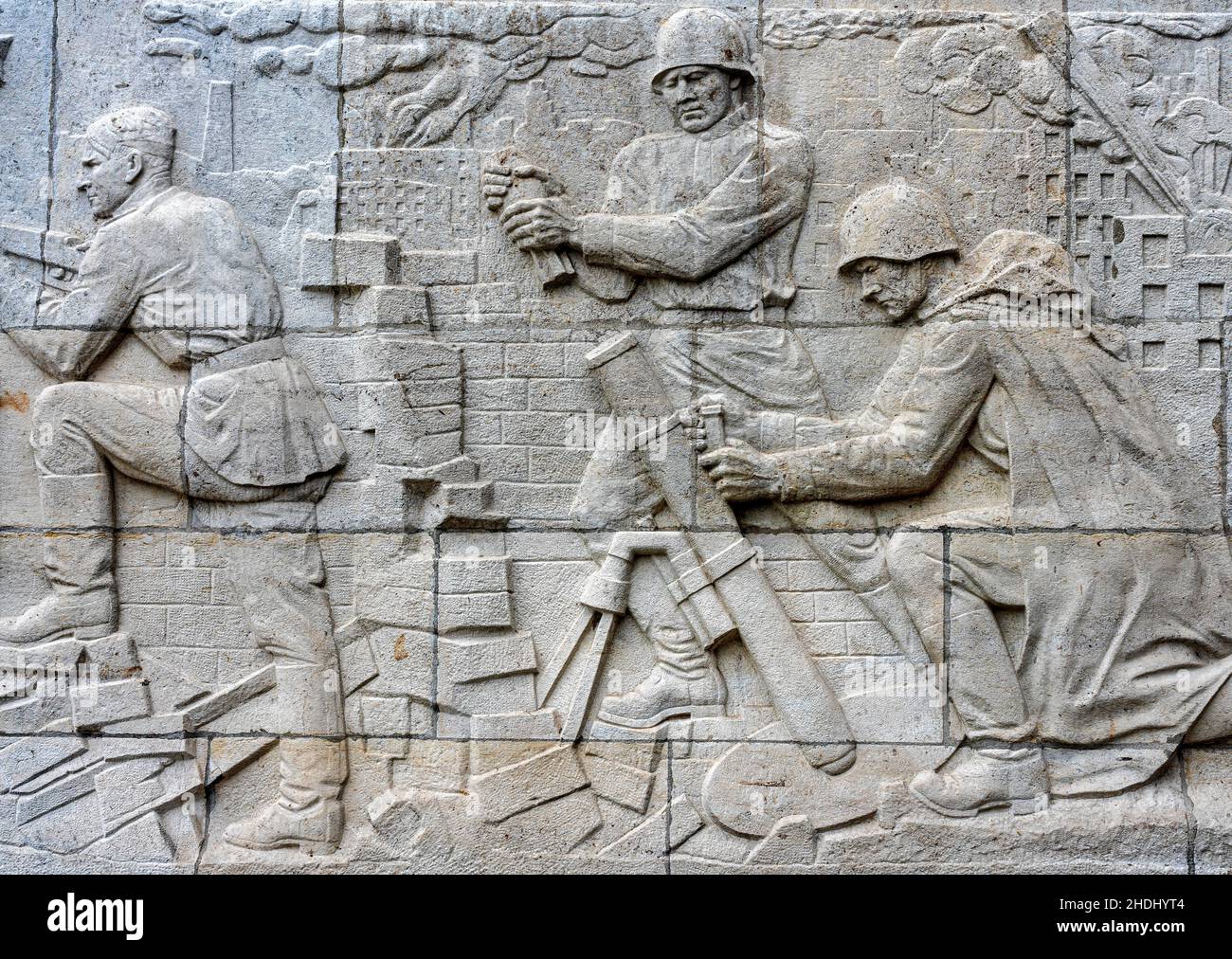 soldiers, relief, soviet war memorial, soldier, troops Stock Photo - Alamy