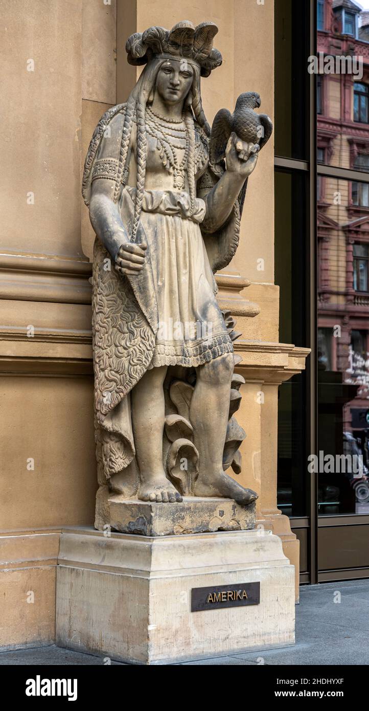 statue, frankfurt stock exchange, statues Stock Photo - Alamy