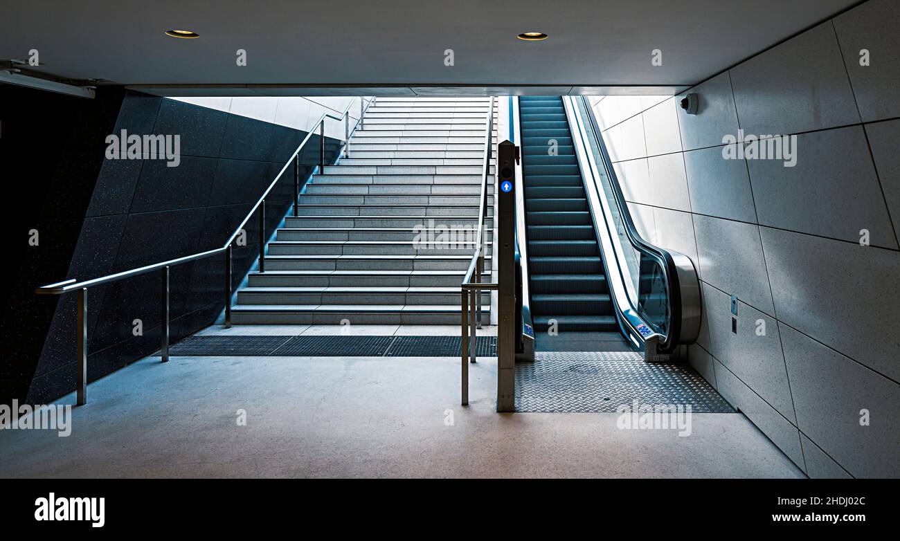 escalator, subway station, stairs, escalators, subway stations ...