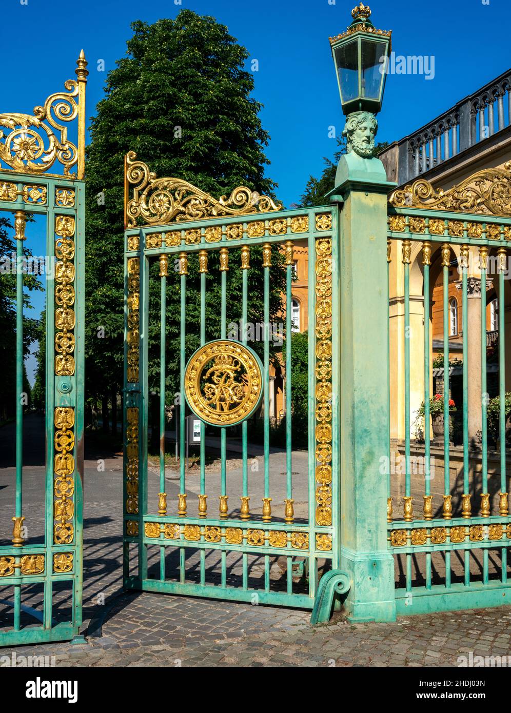 Rococo style gate hi-res stock photography and images - Alamy