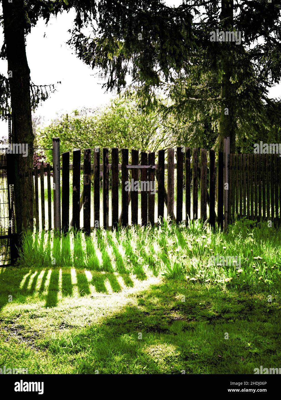 fence, pale fence, fences, pale fences Stock Photo - Alamy
