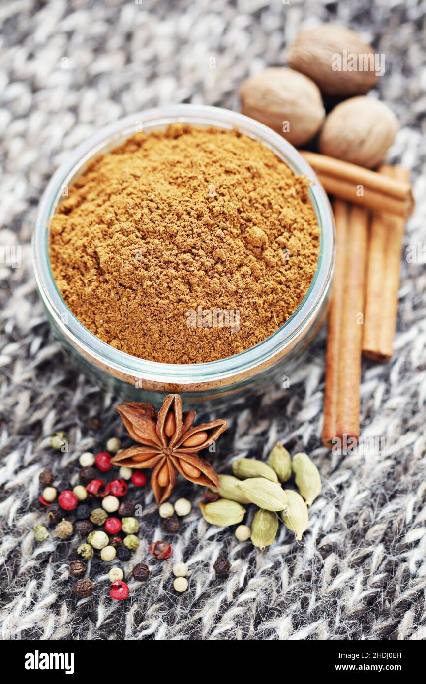 spice mixture, spice, gingerbread spice, spice mixtures, spices Stock ...