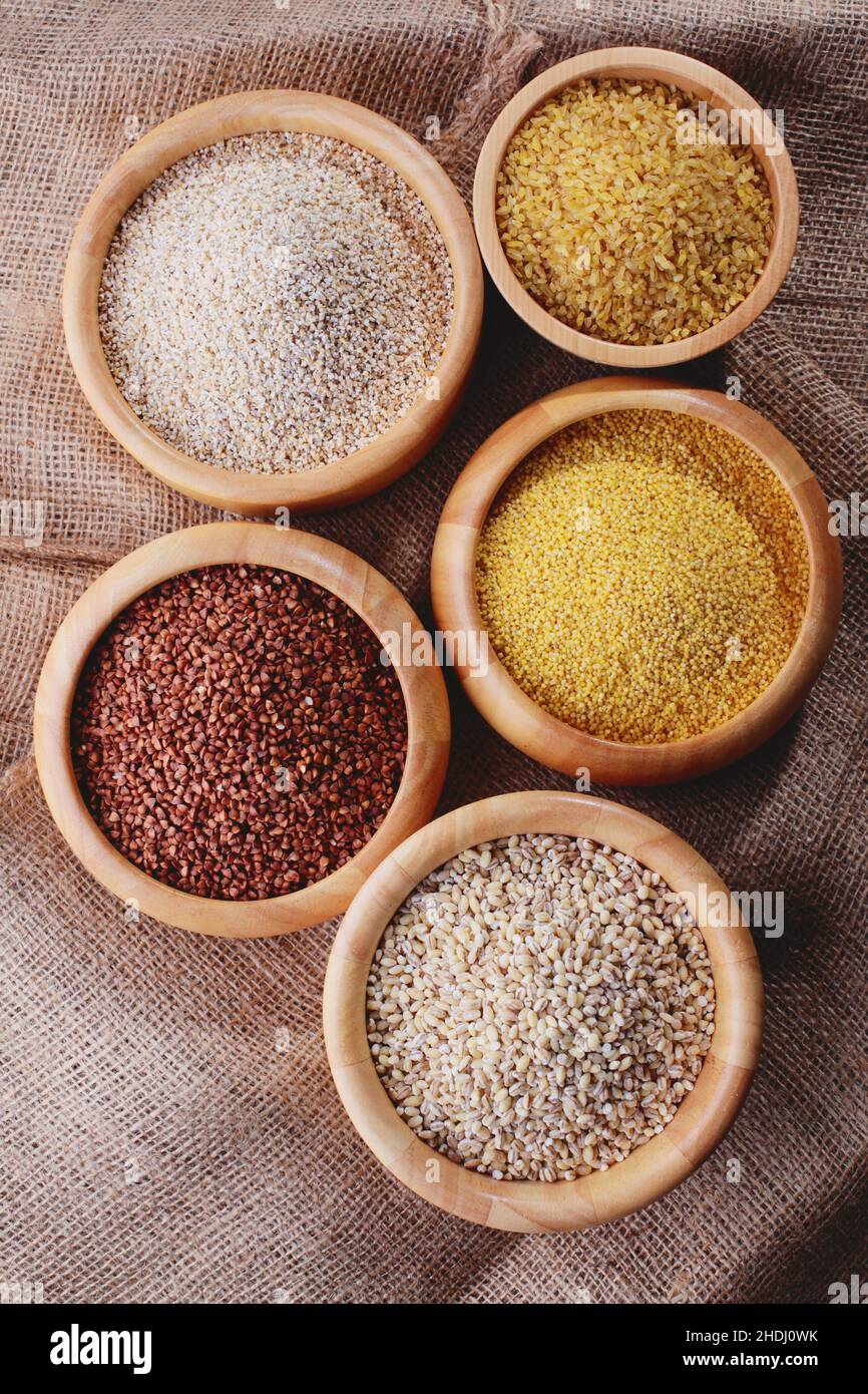 grain, spices & ingredients, grains, spices and ingredients Stock Photo - Alamy
