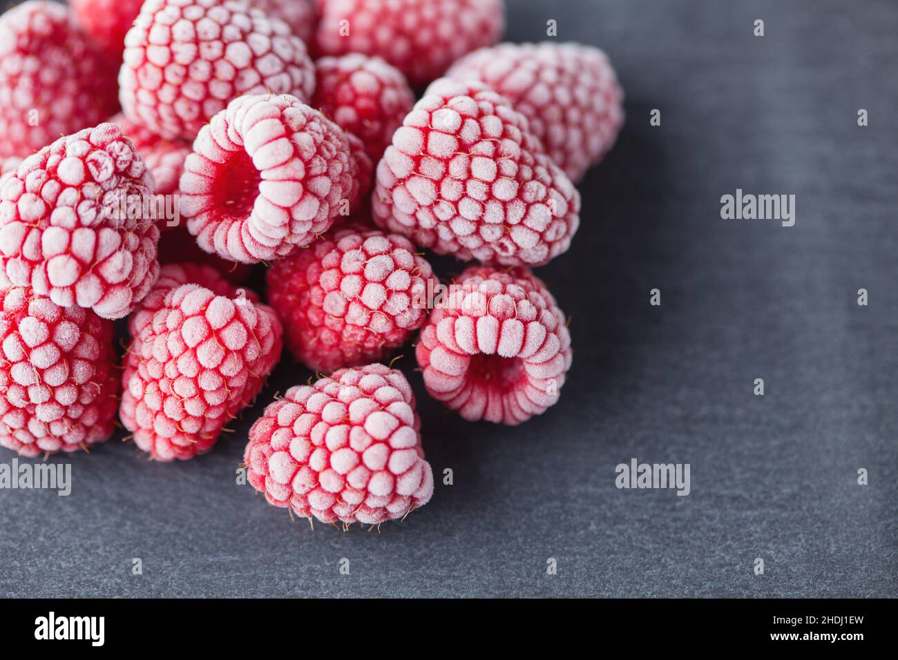 frozen, raspberries, frozens, raspberry Stock Photo - Alamy