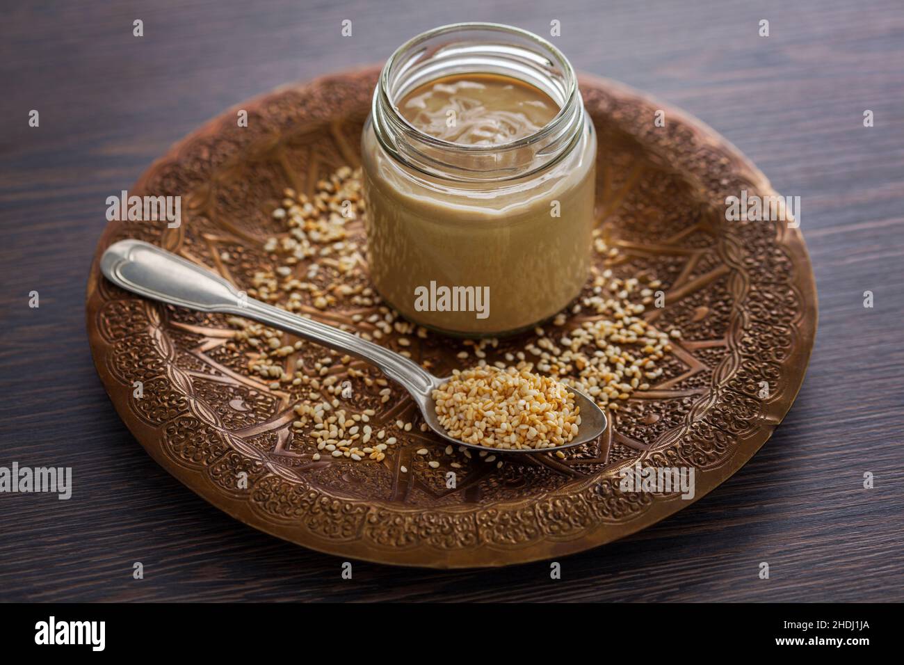 arab cuisine, Tahini, sesame paste, arab cuisines, arab food Stock ...