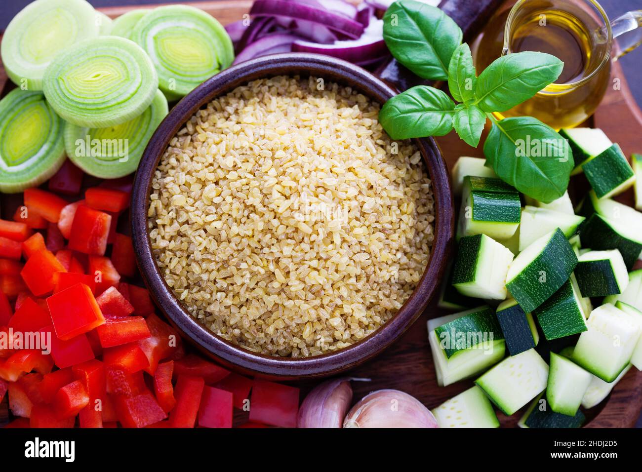 vegetable, bulgur, vegetables, bulgurs Stock Photo - Alamy