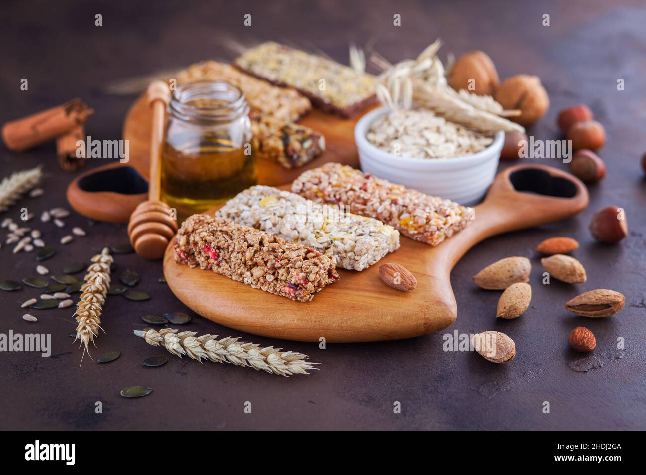 protein bar, flapjack, protein bars, flapjacks Stock Photo - Alamy