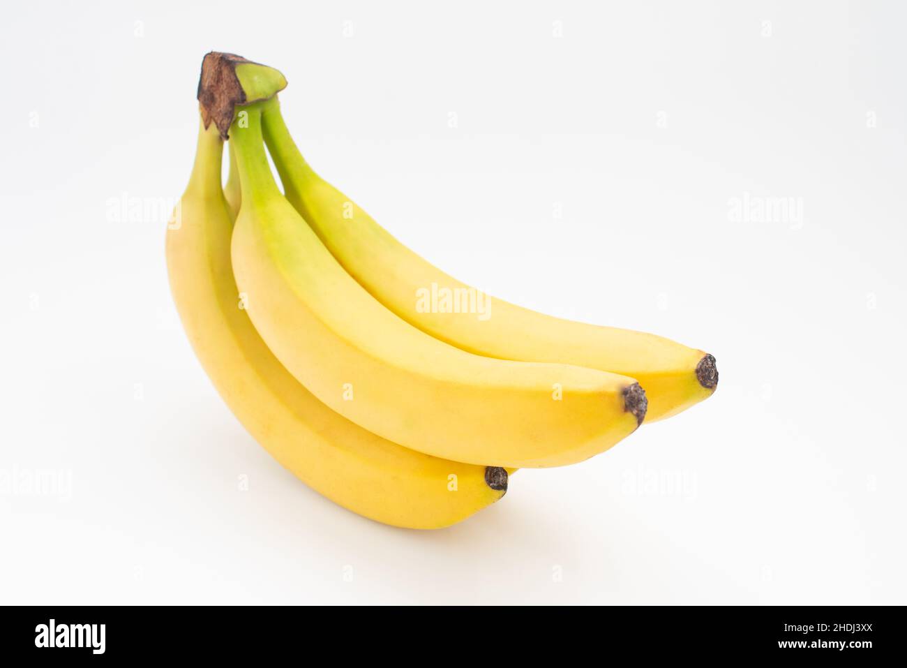 Ripe organic cavendish banana on white isolated background Stock Photo ...