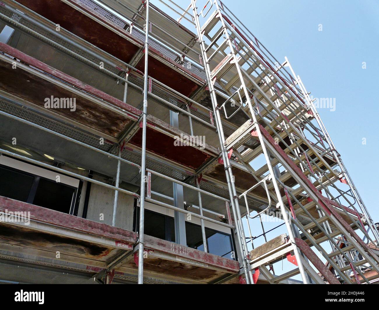 new building, construction site, scaffolding, new buildings ...