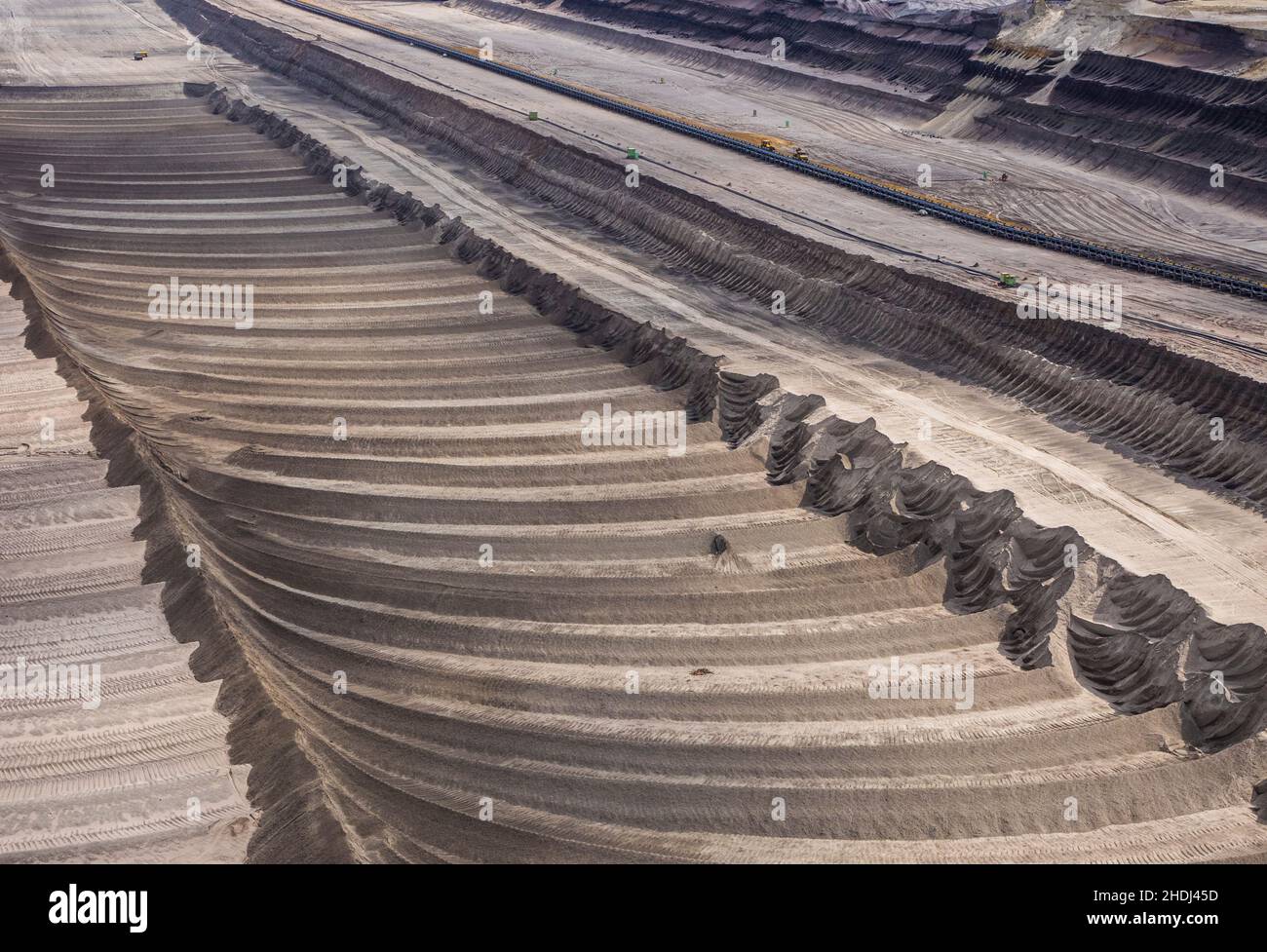 abstract, lignite, fossil fuel, brown coal mining, abstraction ...