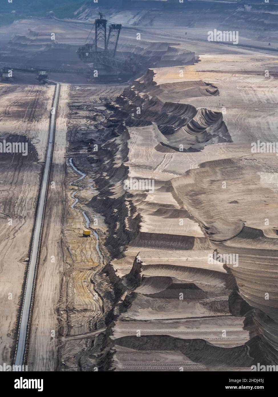 environmental damage, brown coal mining, environmental damages Stock ...