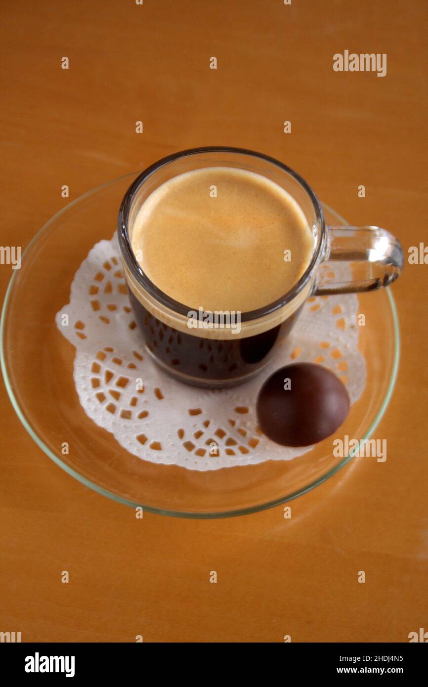 espresso, chocolate candy, espressos, chocolate candies Stock Photo - Alamy