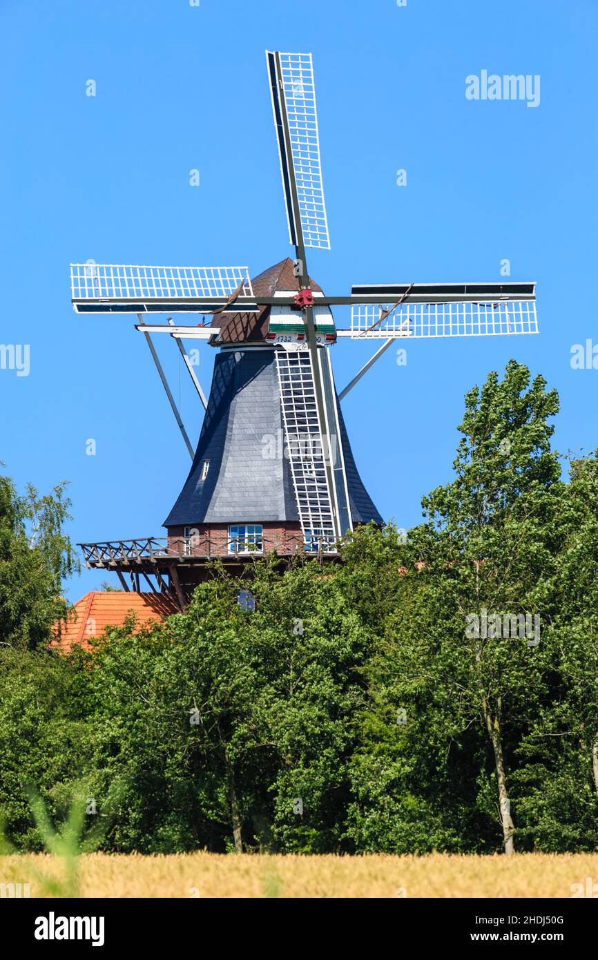 windmill, gallery dutch, post mill, windmills, post mills Stock Photo ...