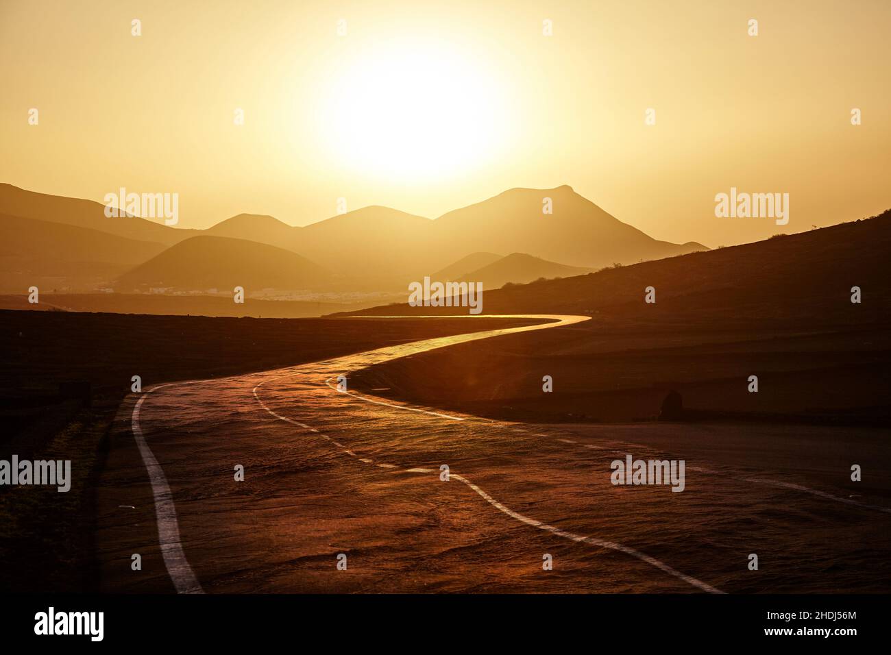 sunset, street, sunsets, road, roads, streets Stock Photo - Alamy