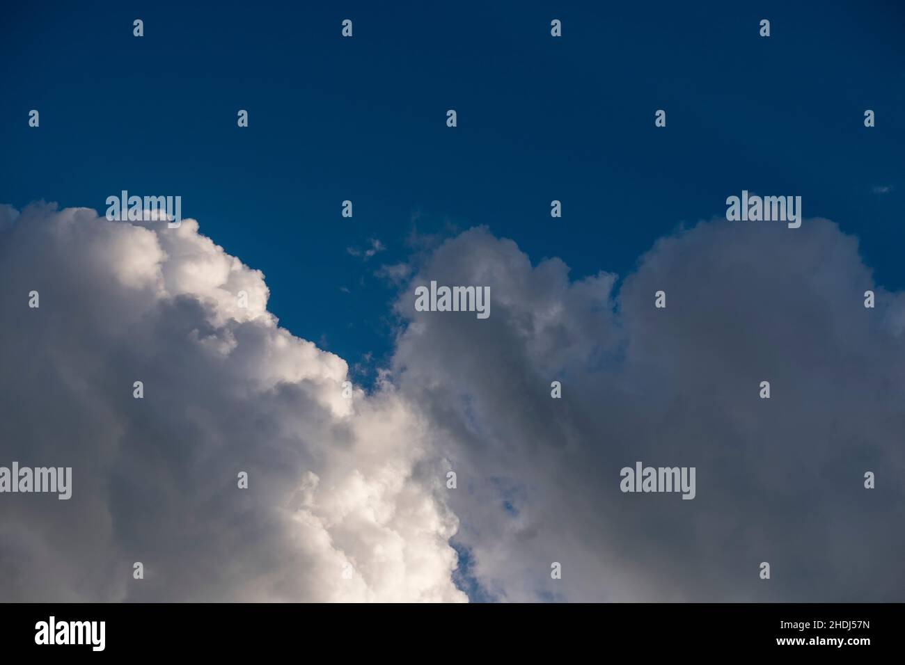 White clouds cumulus floating on blue sky for backgrounds concept Stock ...