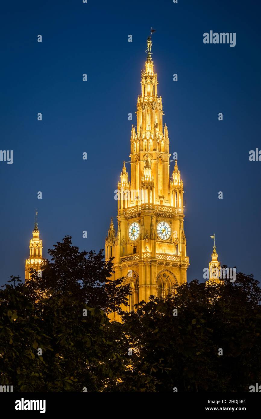 vienna, rathaus vienna, viennas, rathaus viennas Stock Photo - Alamy