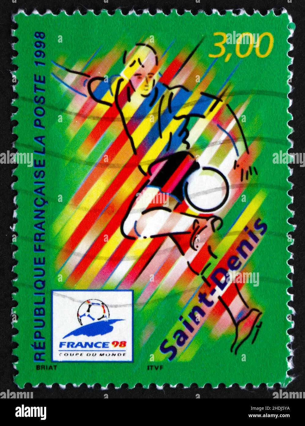 FRANCE - CIRCA 1998: a stamp printed in the France shows Saint-Denis ...