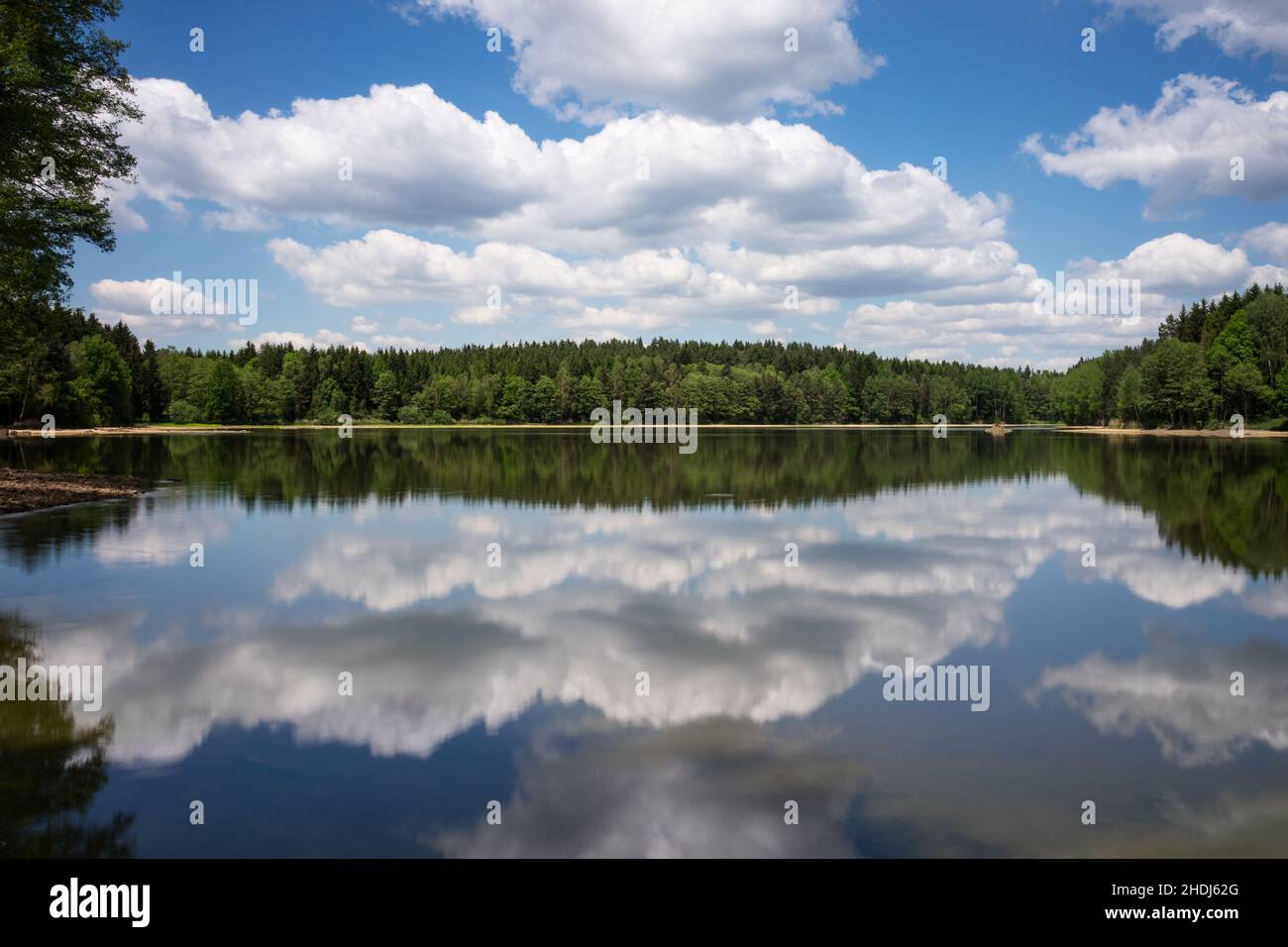 landscape, lake, clouds, water reflection, landscapes, rural, rural ...