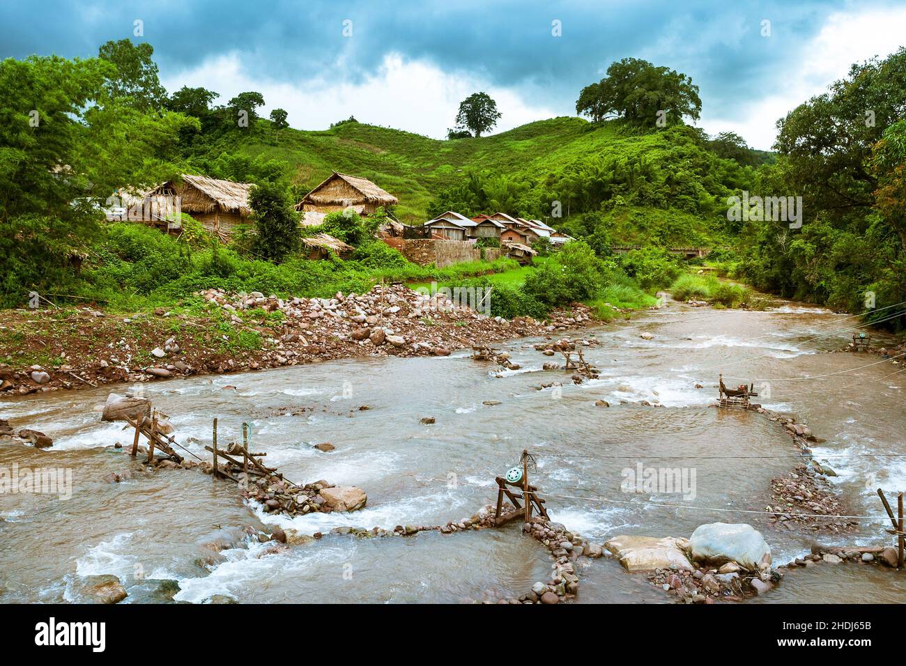 village, phongsali, Eco-trekking, villages Stock Photo - Alamy