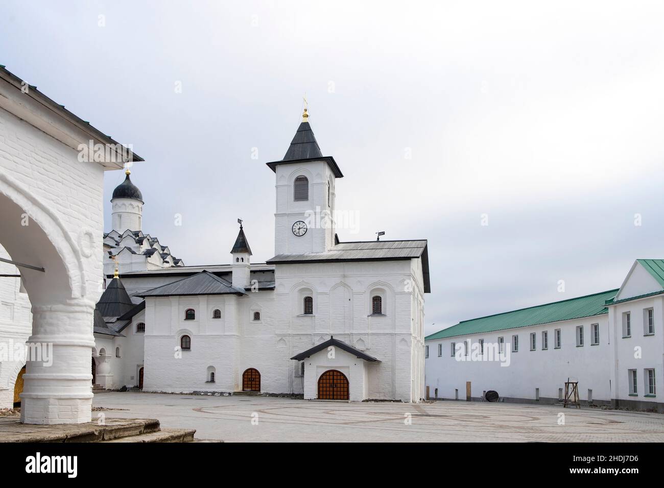 Svir, Russia, Leningrad region on October 12, 2021. The Holy Trinity ...