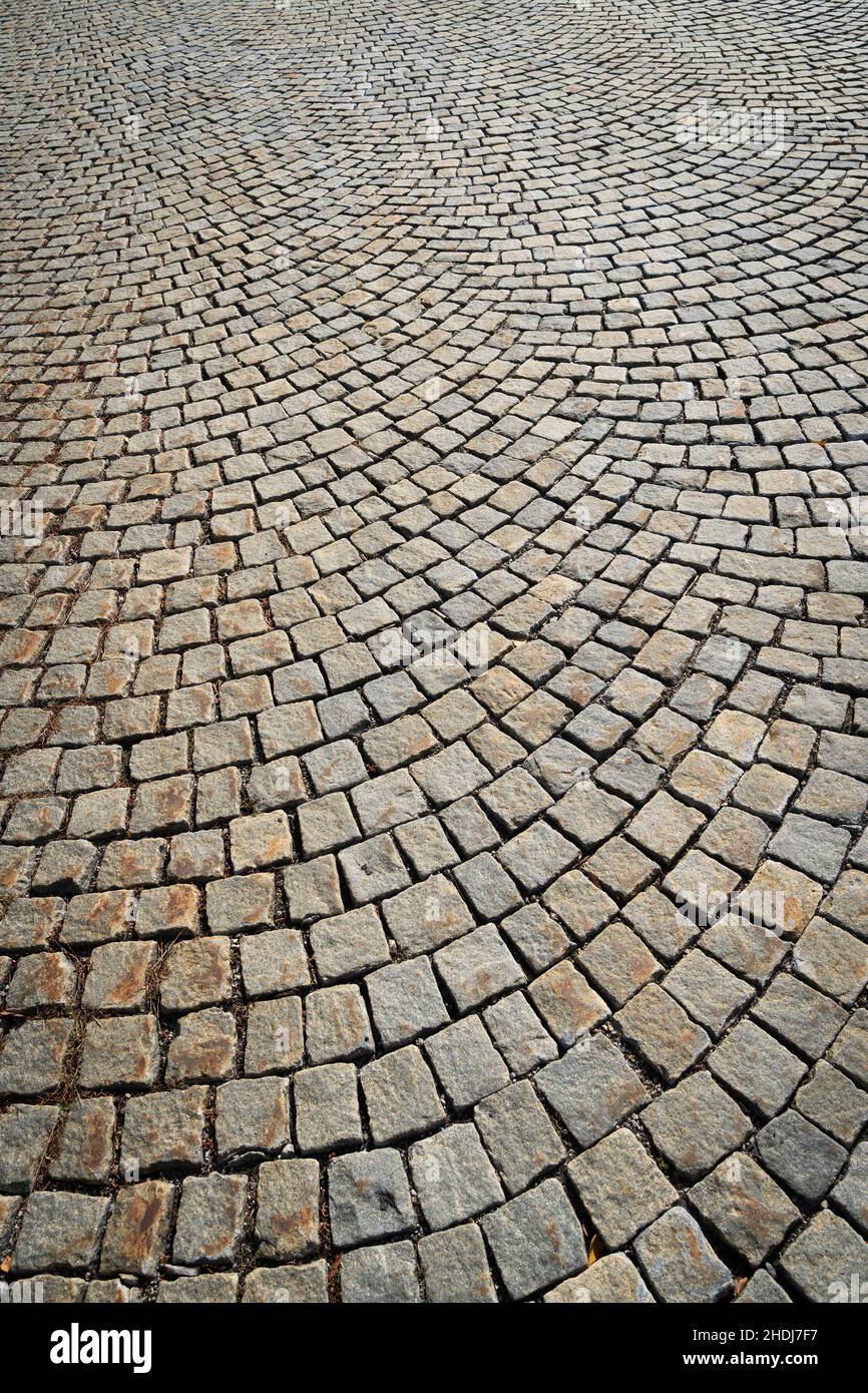 cobblestones, road surface, cobblestone, road surfaces Stock Photo - Alamy