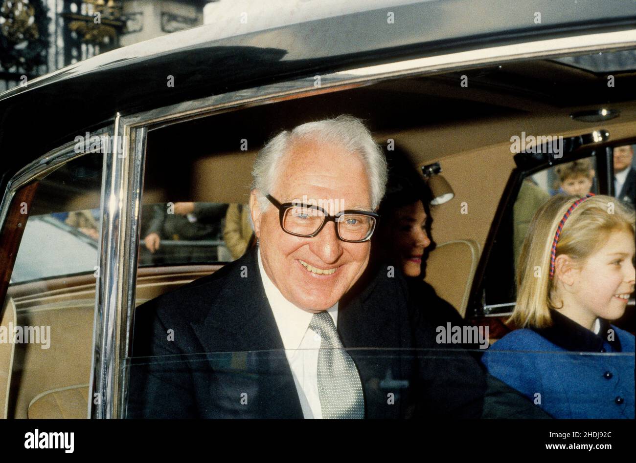 British business man Sir Jack Hayward leaving Buckingham Palace after ...