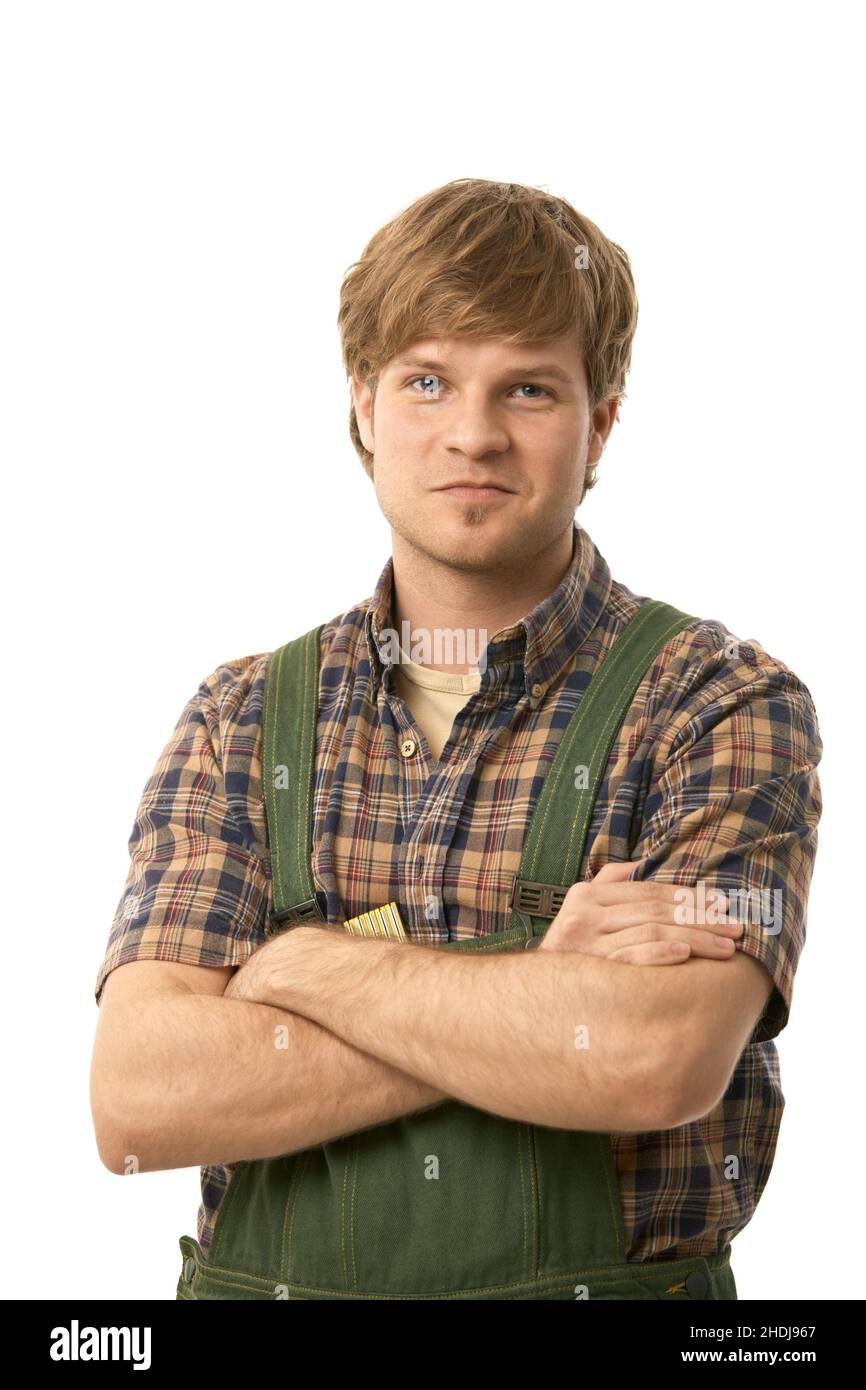 young man, craftsman, guy, man, men, young, craftsmen Stock Photo - Alamy