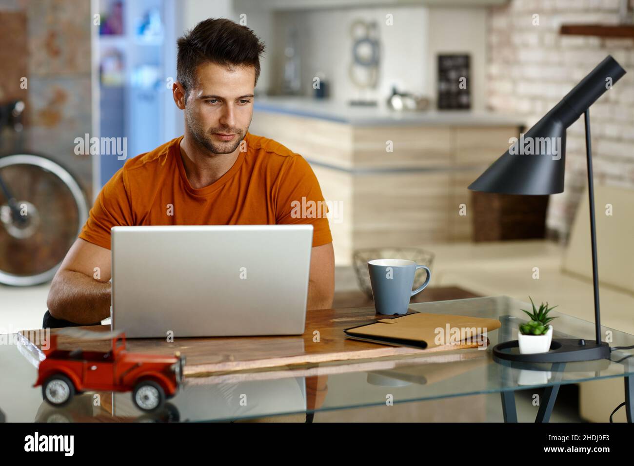 man, laptop, desk, guy, men, computer, computers, laptops, desks Stock ...