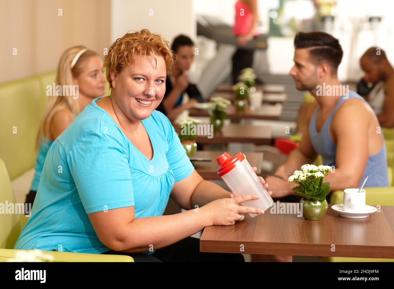 Women gym cafeteria hi-res stock photography and images - Alamy