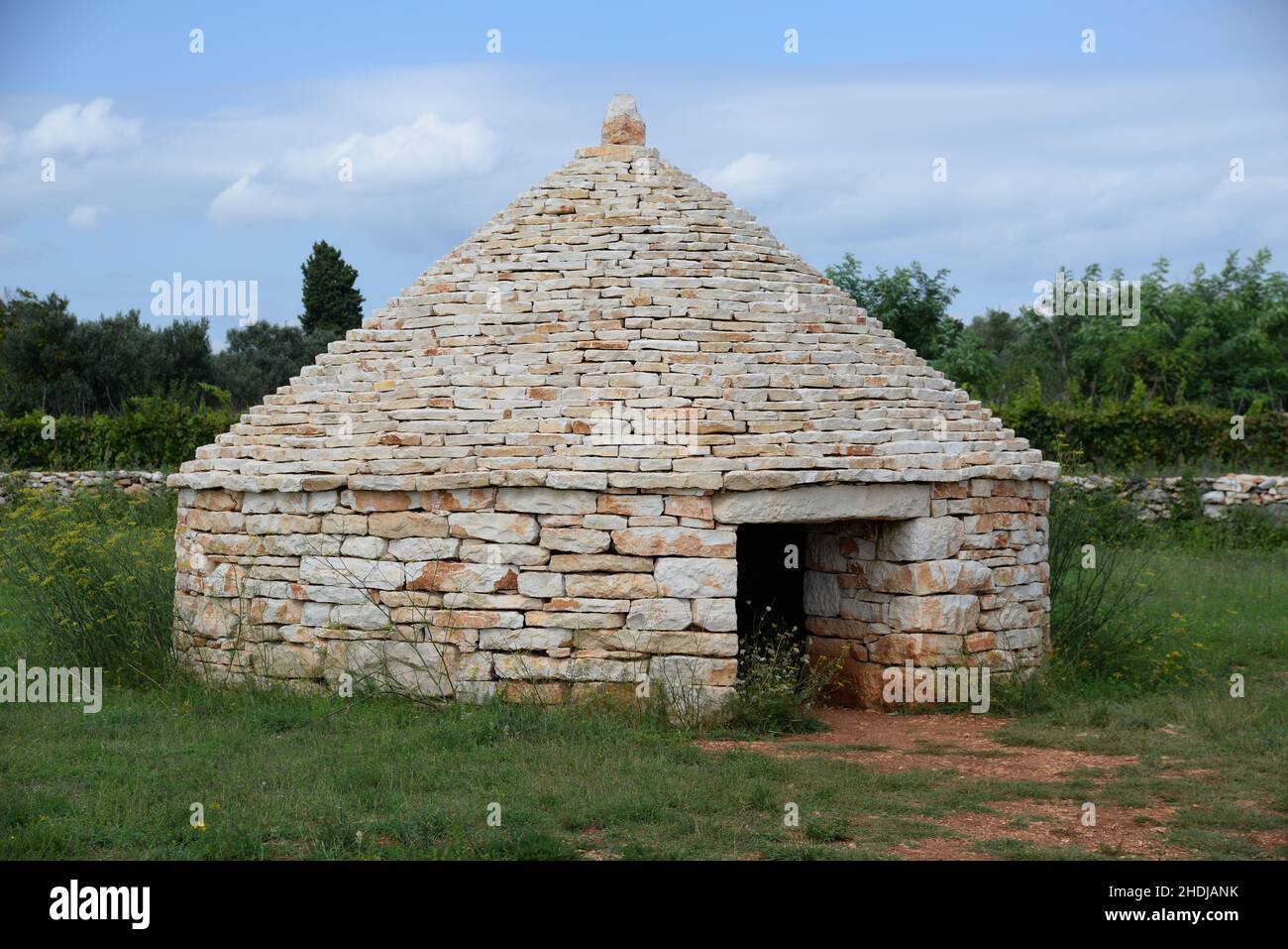 stone house, round house, kažuni, stone houses, round houses Stock ...