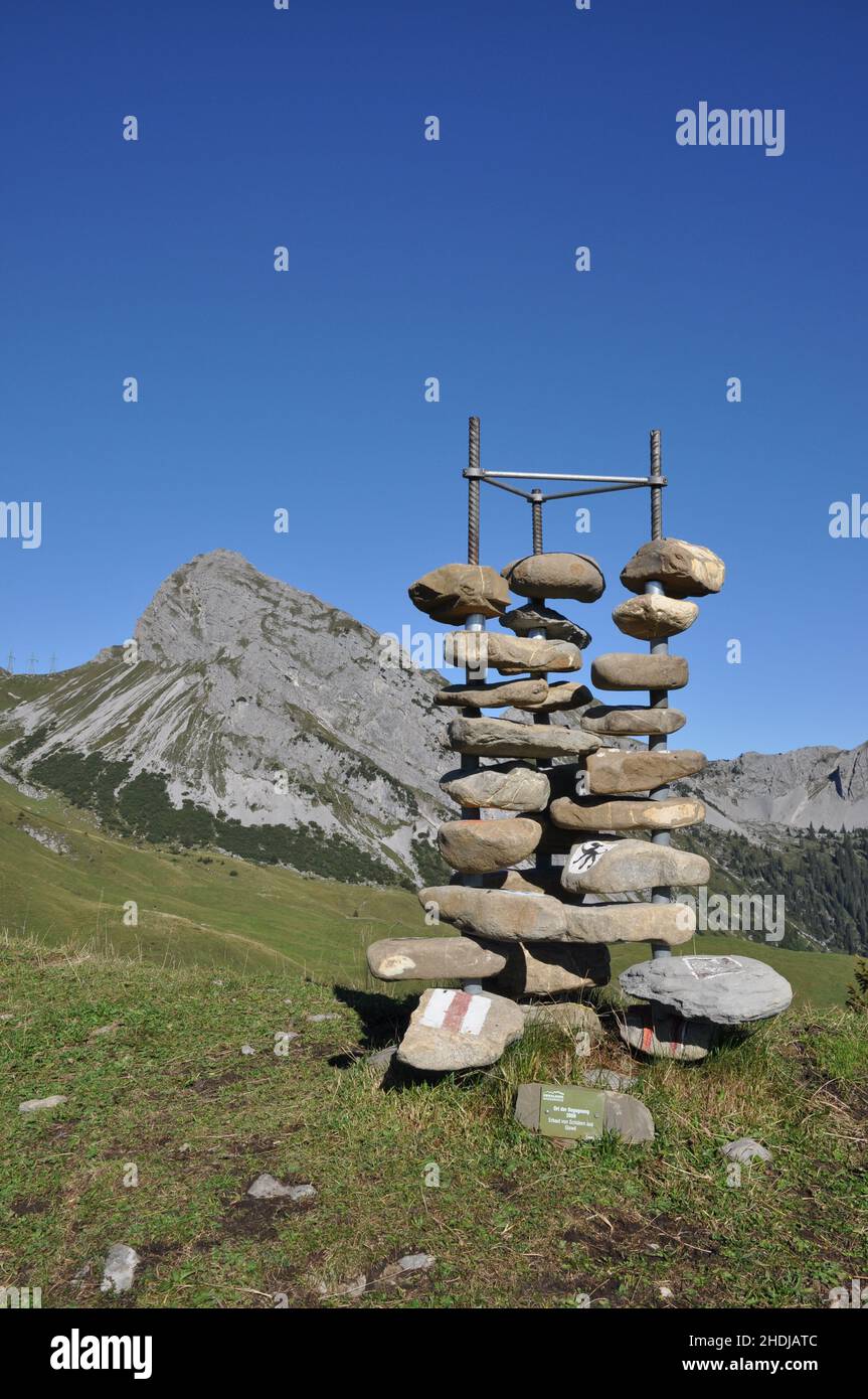 european alps, stone pile, giswil, stone piles Stock Photo - Alamy