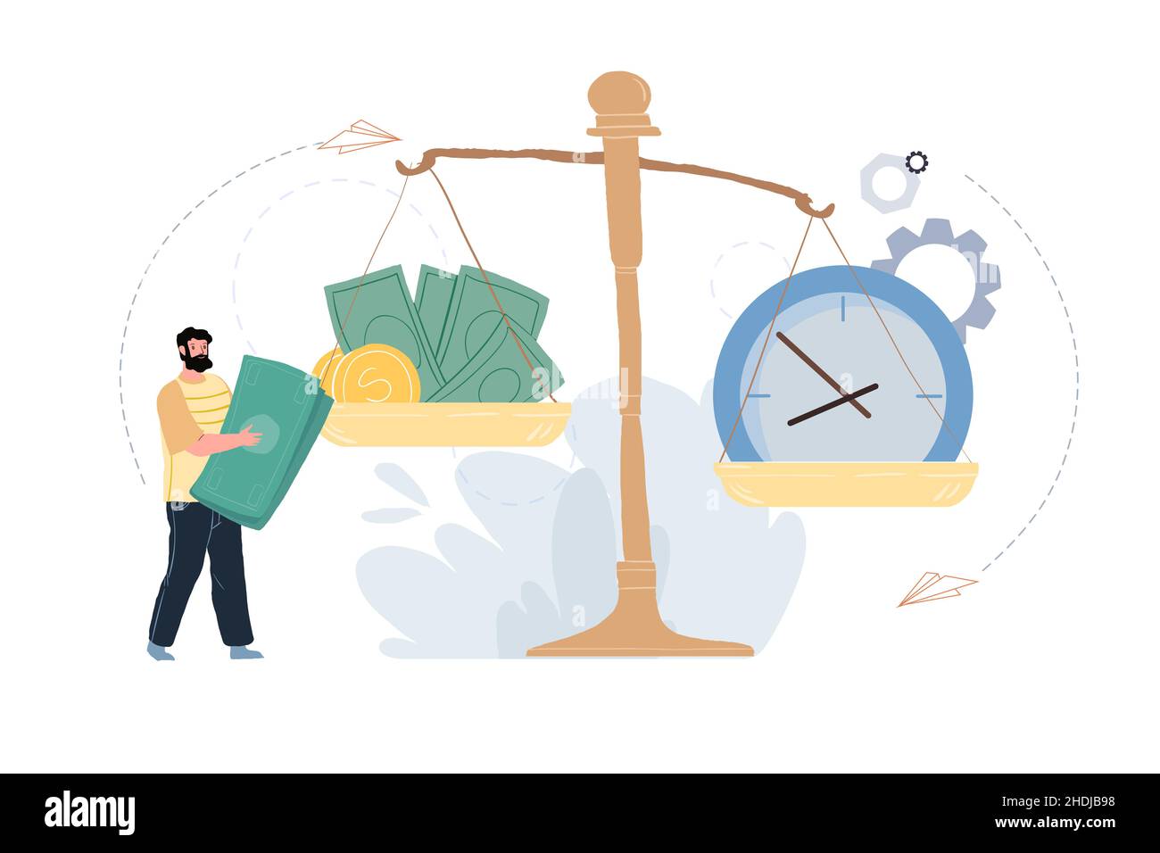 Effective time management online Stock Vector Images - Alamy