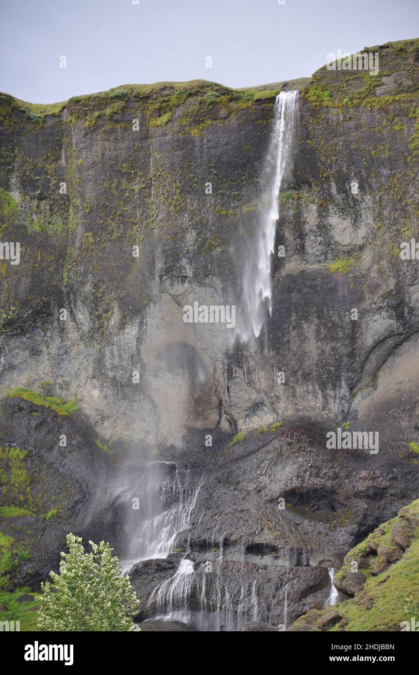waterfall, iceland, cascade, waterfalls, icelands Stock Photo - Alamy