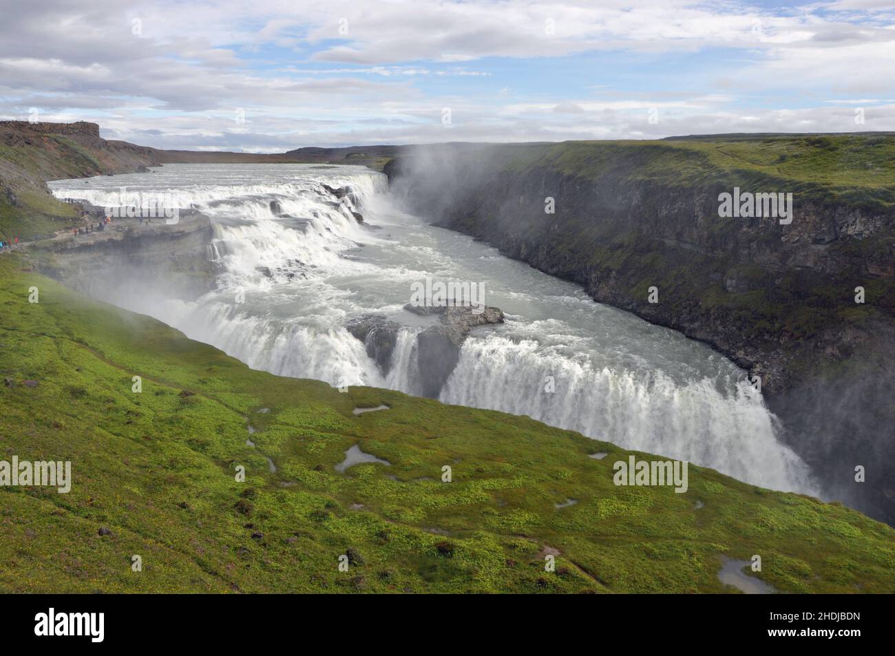 waterfall, iceland, gullfoss, cascade, waterfalls, icelands Stock Photo ...