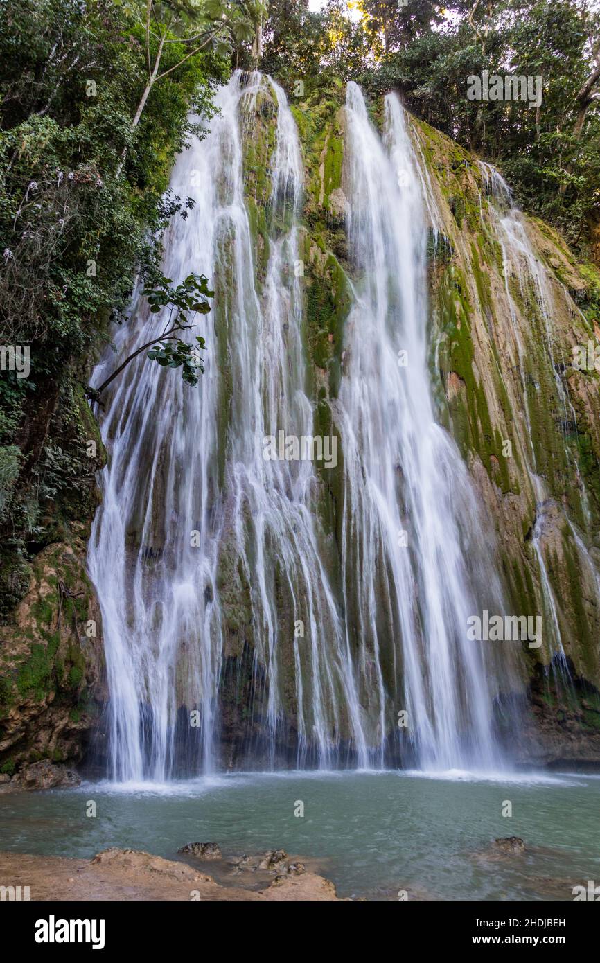 El Limon waterfall, Dominican Republic Stock Photo - Alamy