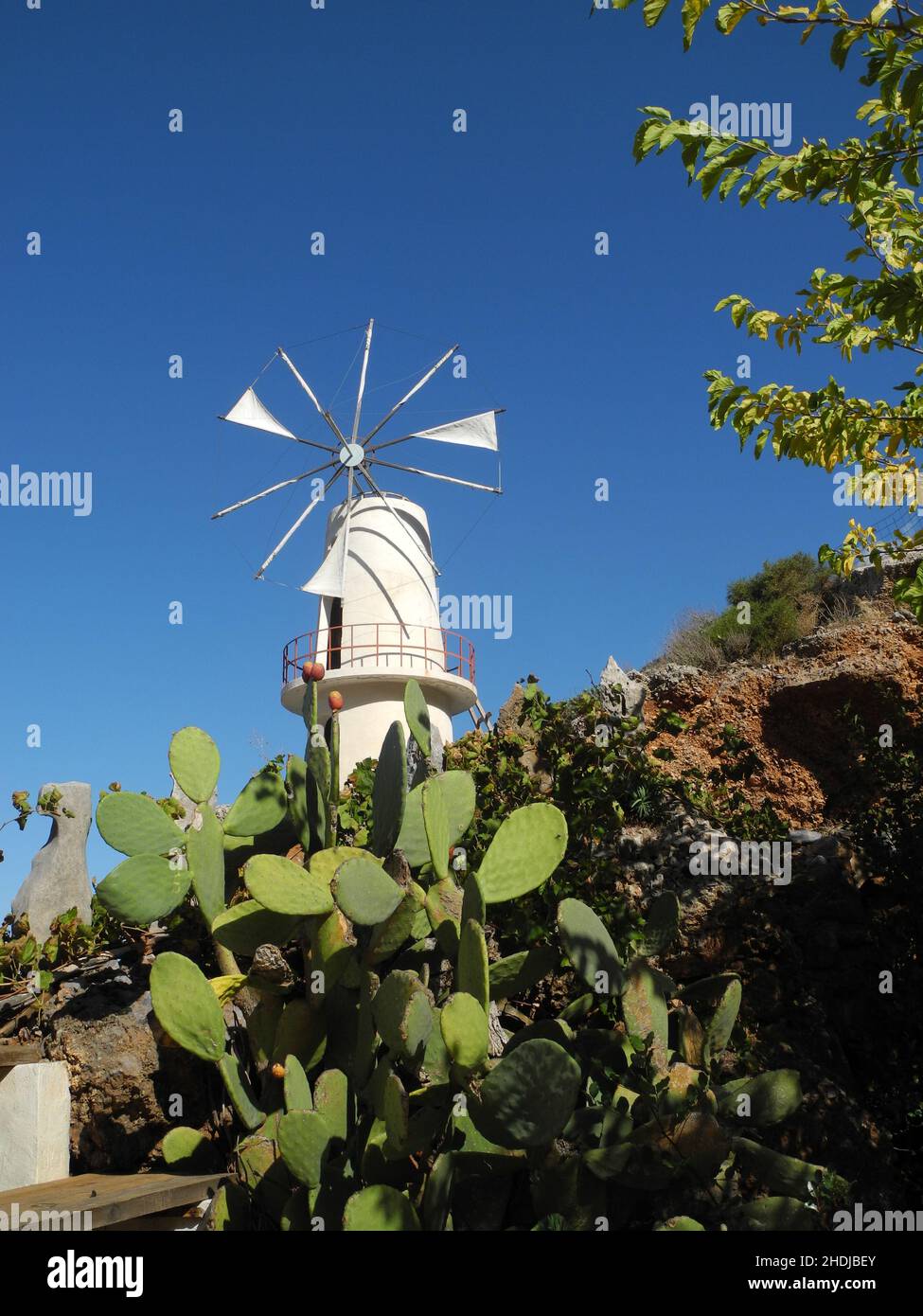 windmill, crete, lasithi plateau, windmills, cretes Stock Photo - Alamy