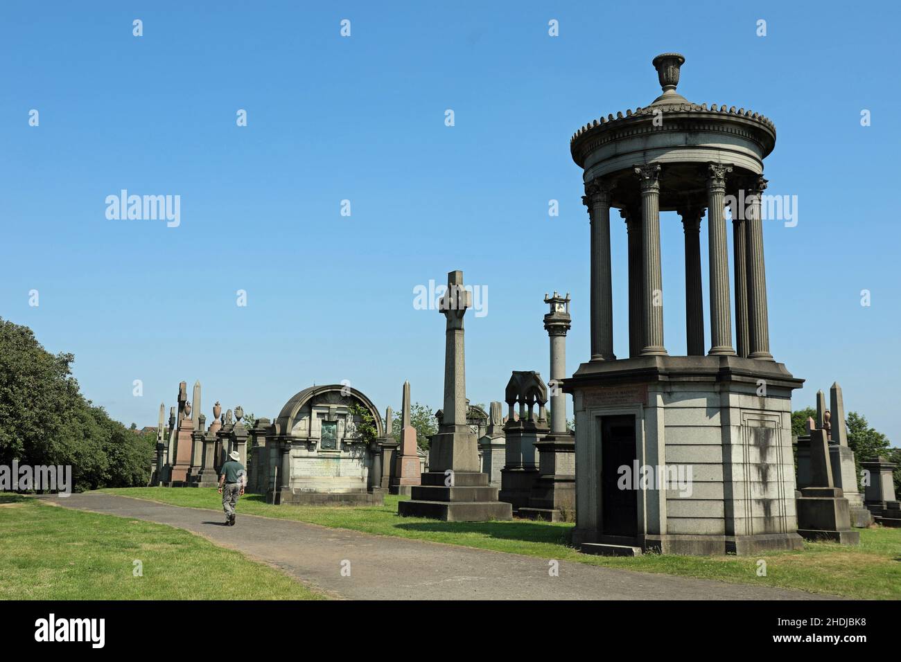 Victorian cemetery in Glasgow Stock Photo - Alamy