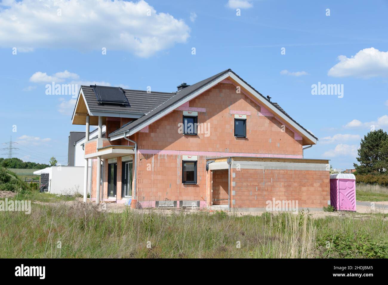 building construction, new building, carcass, building constructions ...