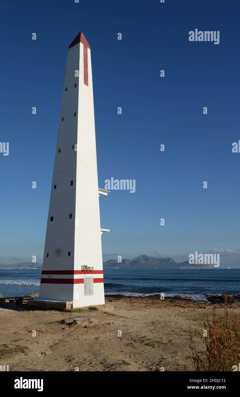 lighthouse, can picafort, lighthouses, can picaforts Stock Photo - Alamy