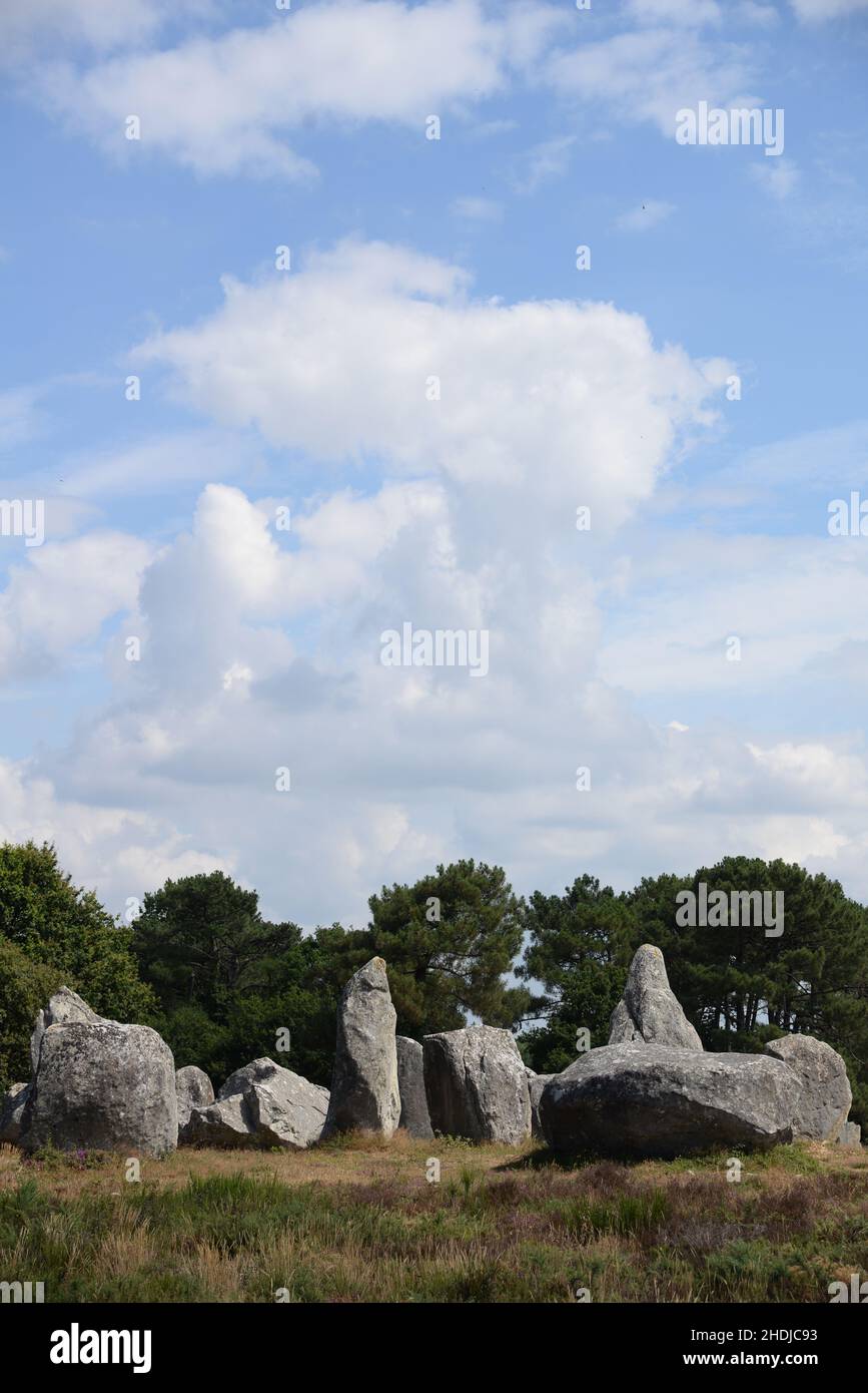 carnac, menhirs, megalith, carnacs, menhir, megaliths Stock Photo - Alamy