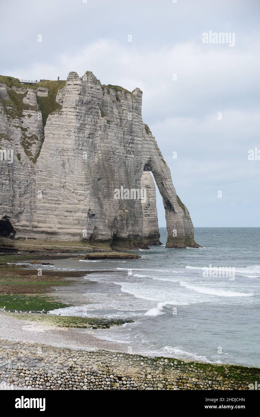Normandy etretat cliffs the gate hi-res stock photography and images ...