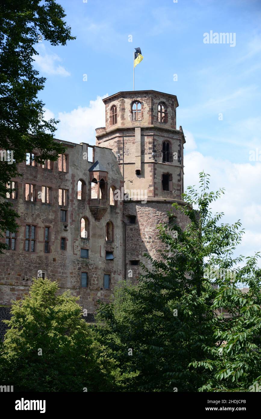 heidelberg castle, heidelberg castles Stock Photo - Alamy