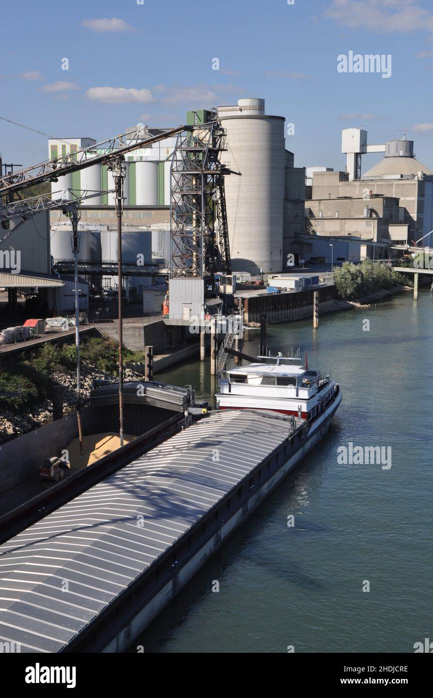 transport ship, industrial area, factory building, transport ships ...
