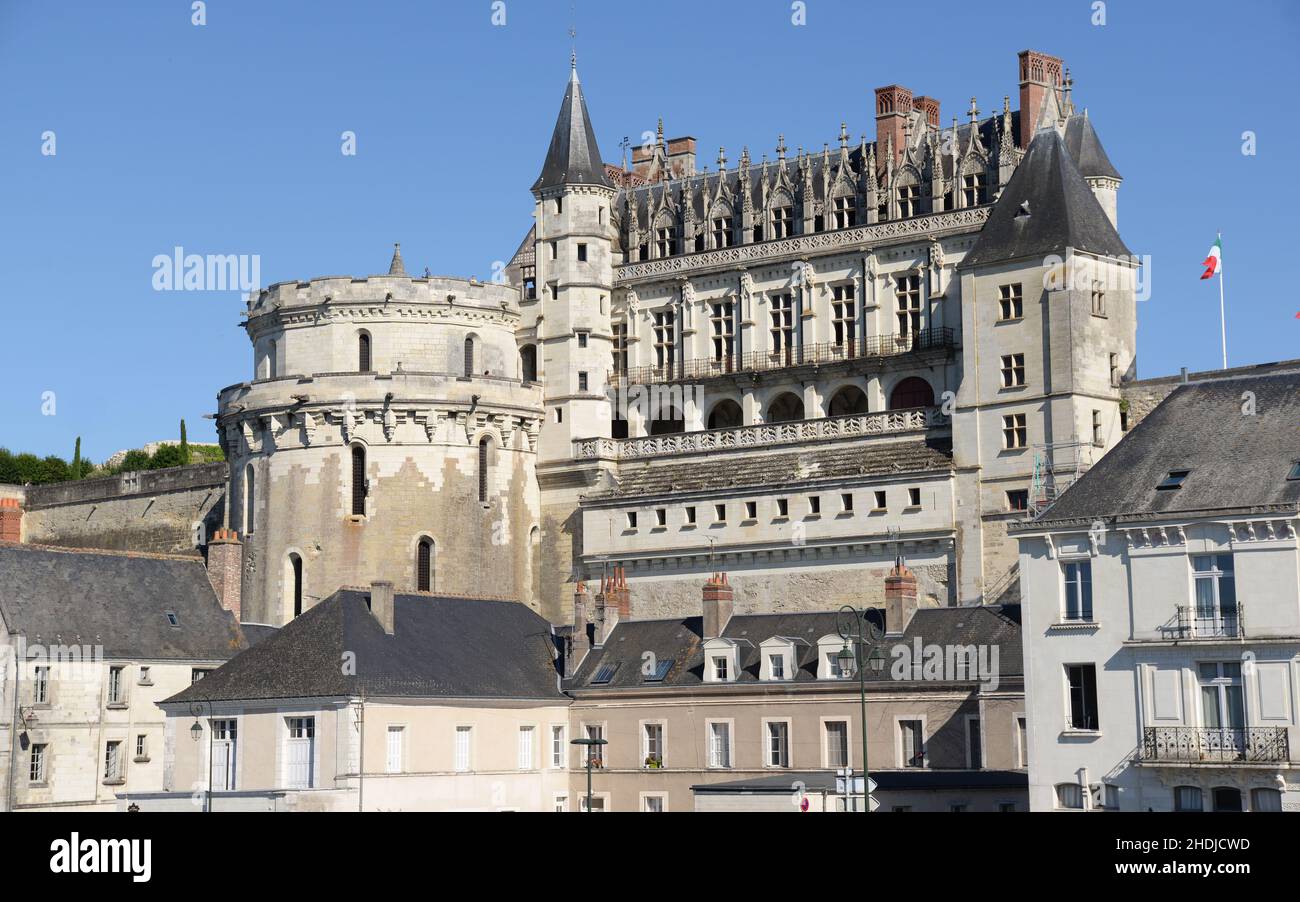 amboise castle, castle amboises Stock Photo - Alamy